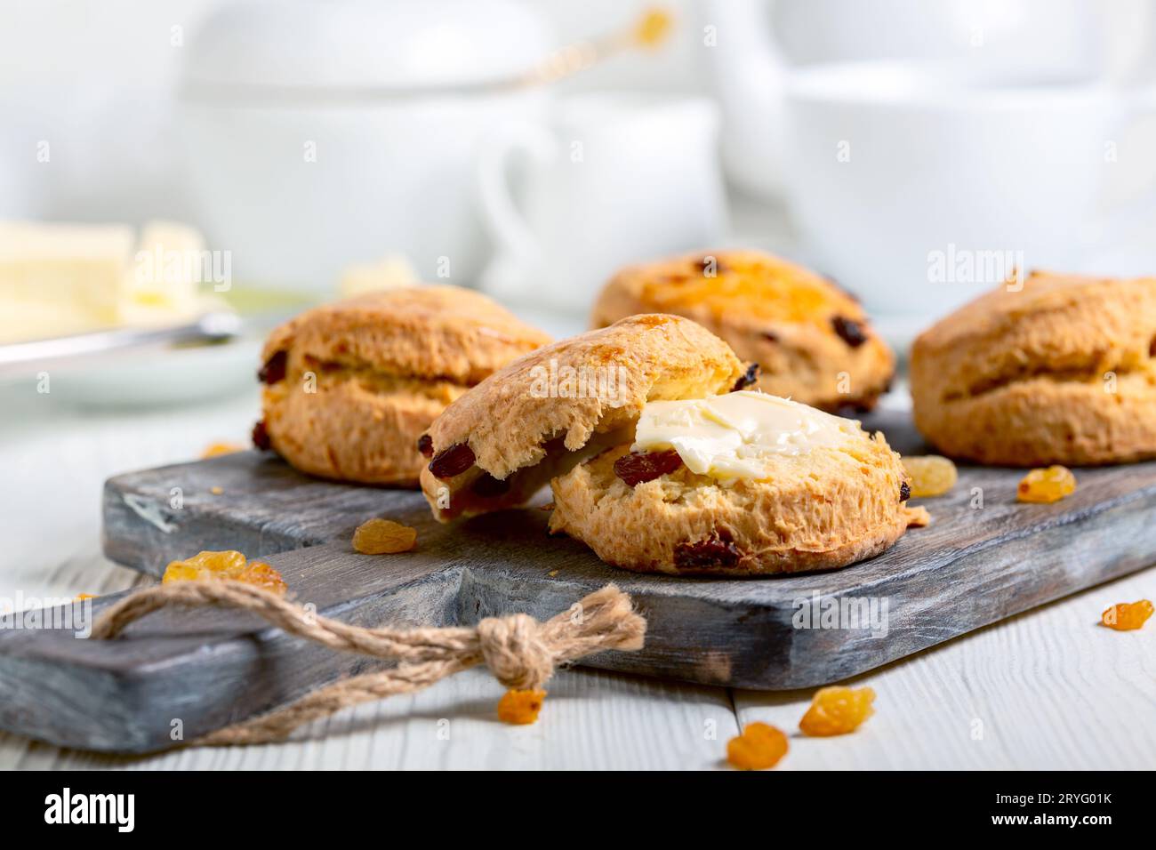 Traditional English buns Stock Photo - Alamy