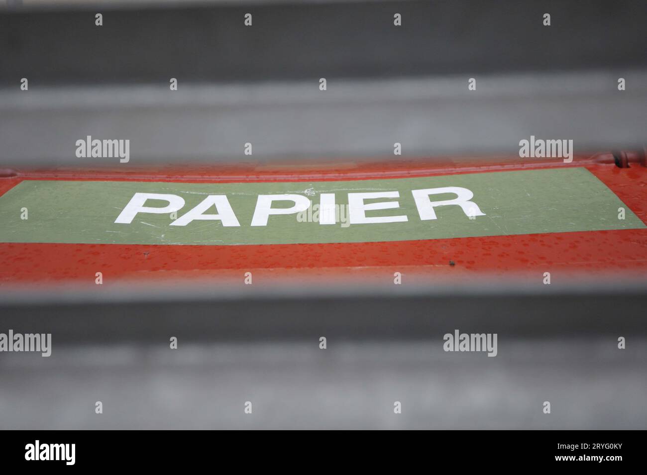 Waste paper and waste paper disposal Stock Photo - Alamy