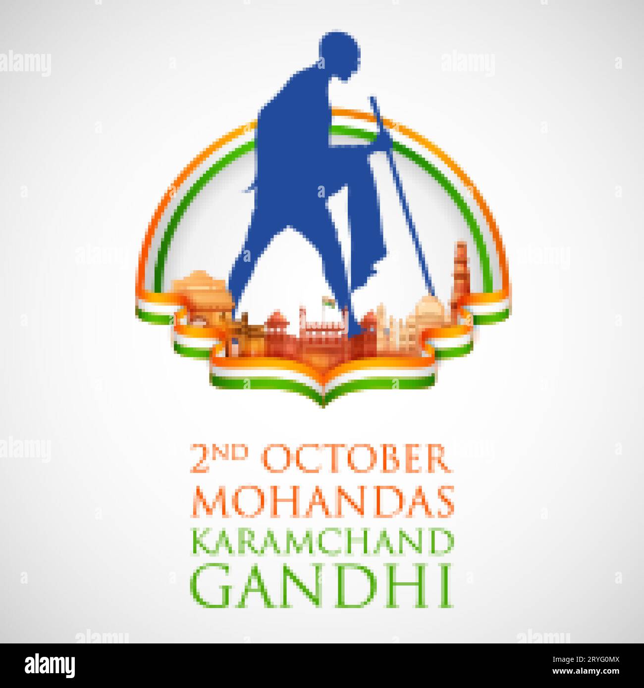 India background with Nation Hero and Freedom Fighter Mahatma Gandhi ...