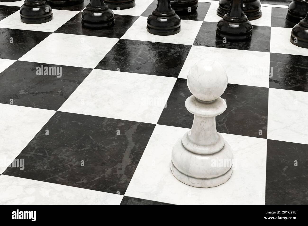 Close-up chess pieces are in the process of playing Stock Photo - Alamy