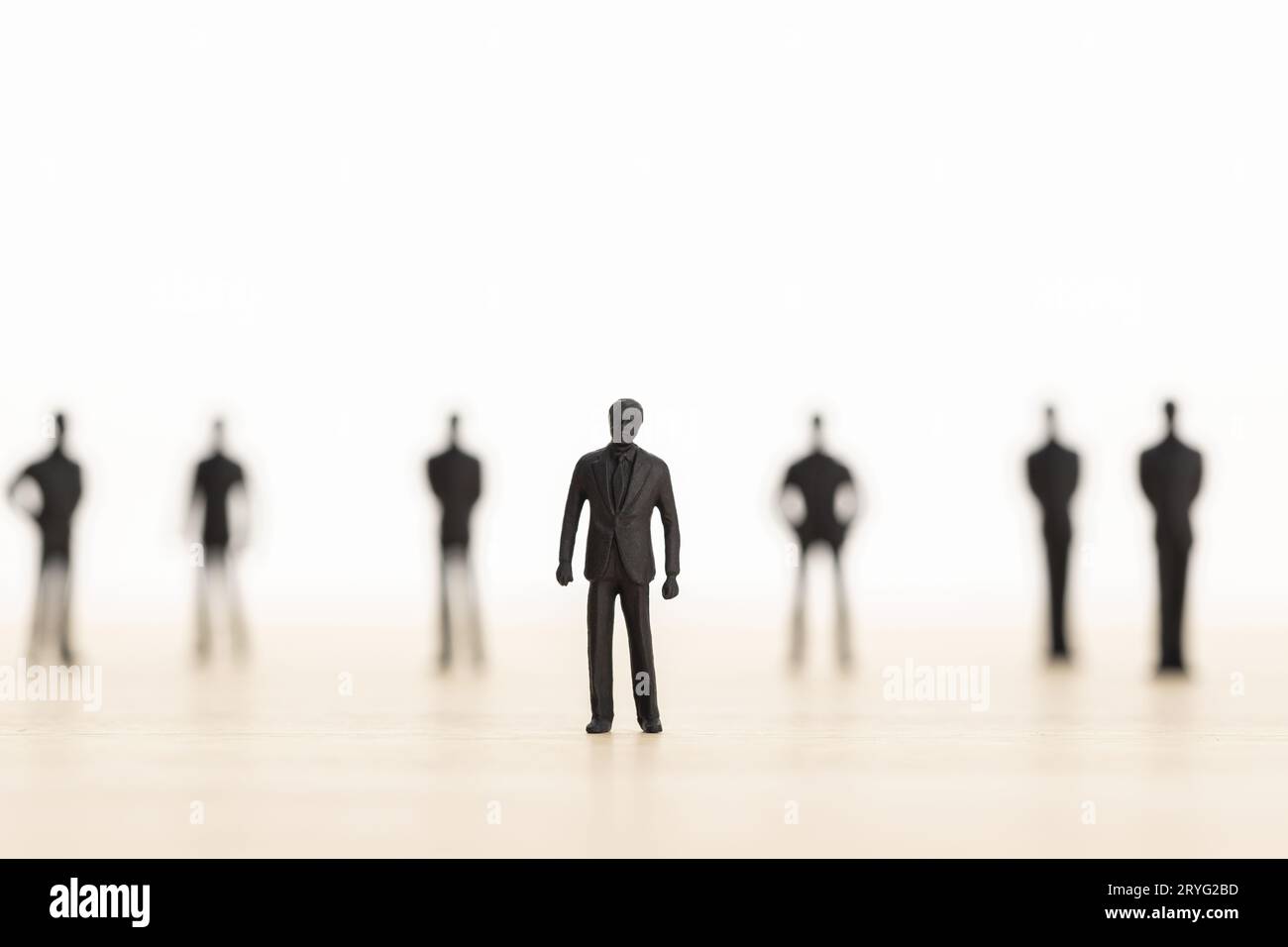 Leader posing with her team in blurred background. Successful team ...