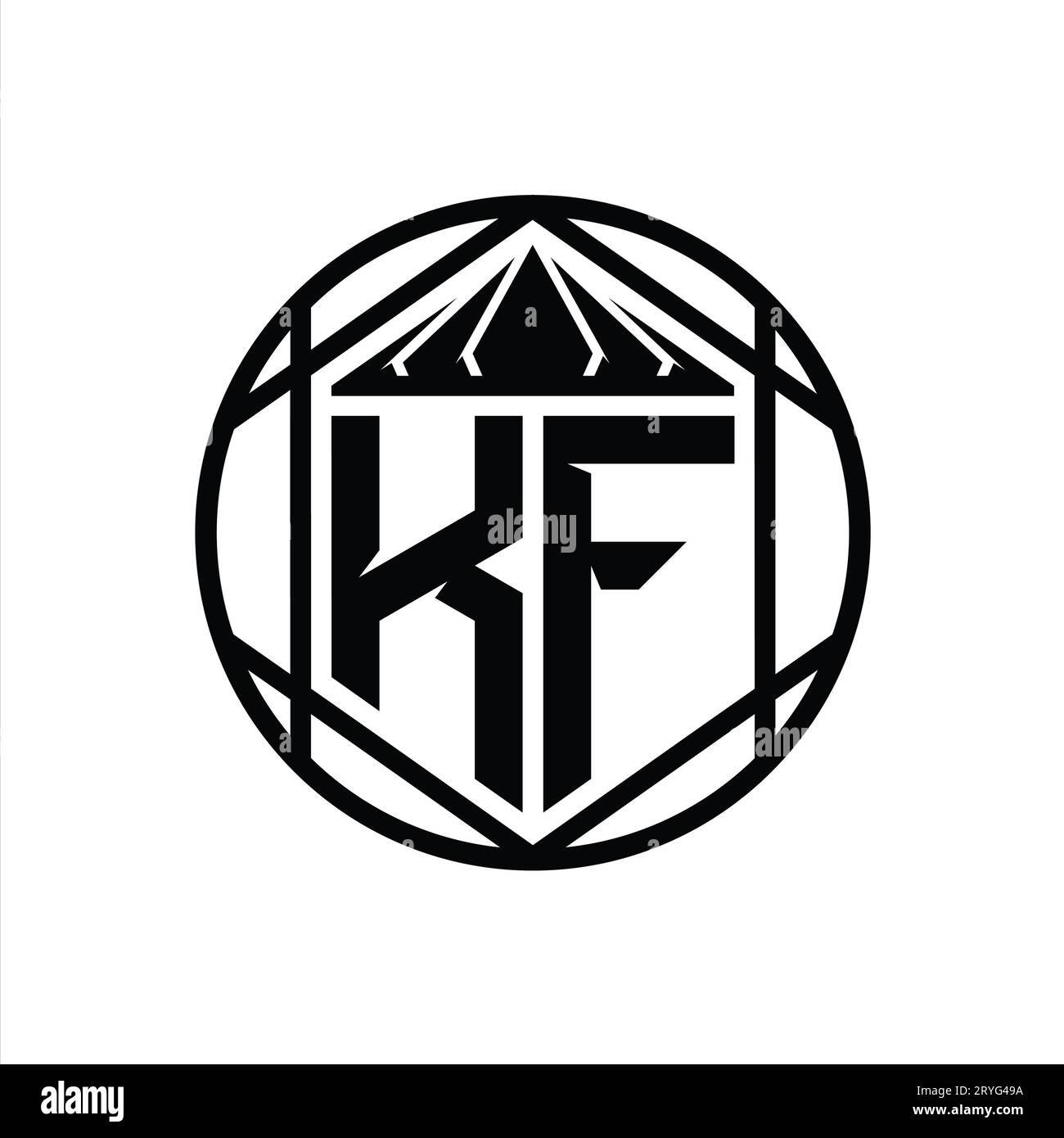 Letter kf logo hi-res stock photography and images - Alamy
