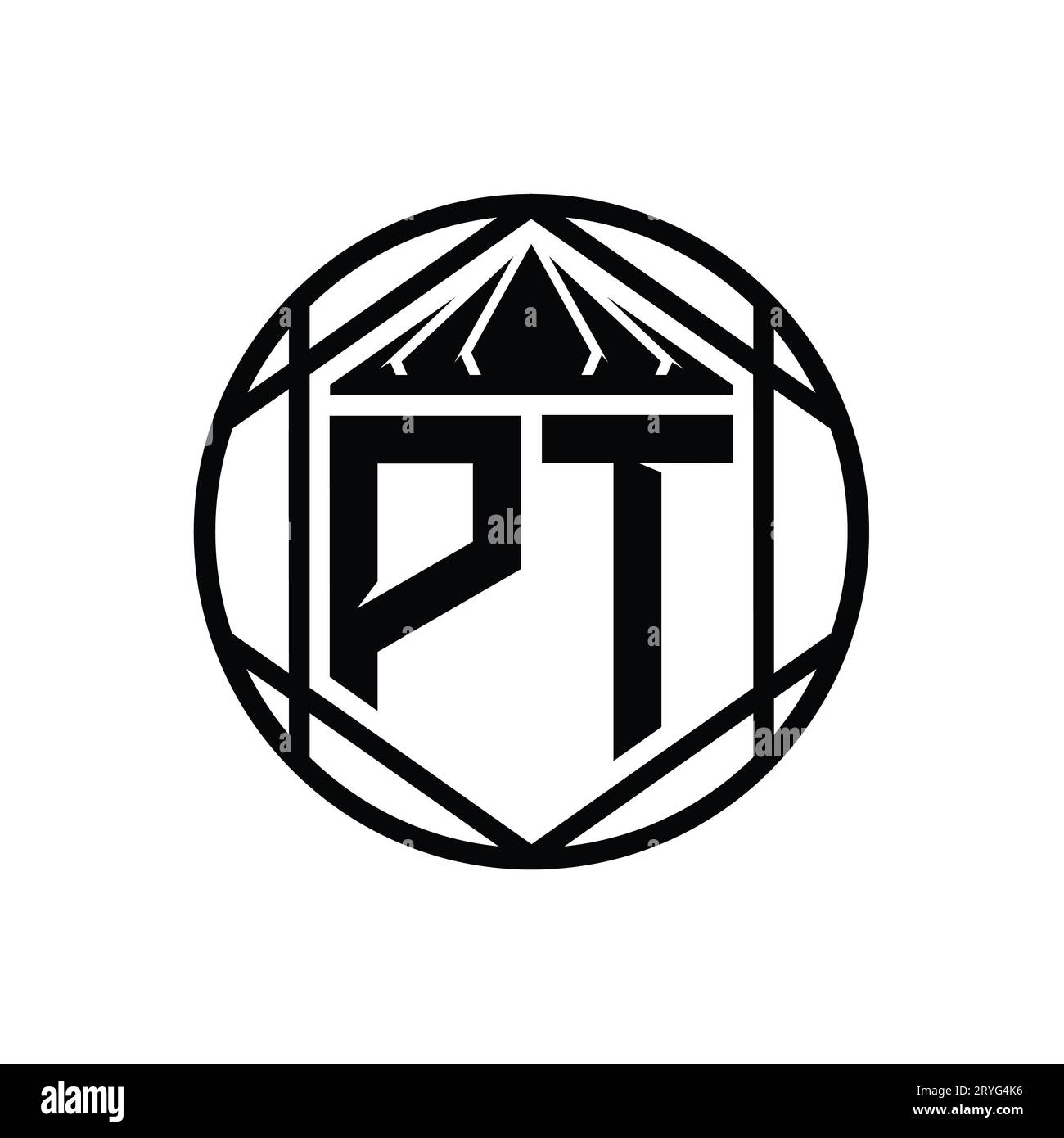 Letter pt logo Cut Out Stock Images & Pictures - Alamy