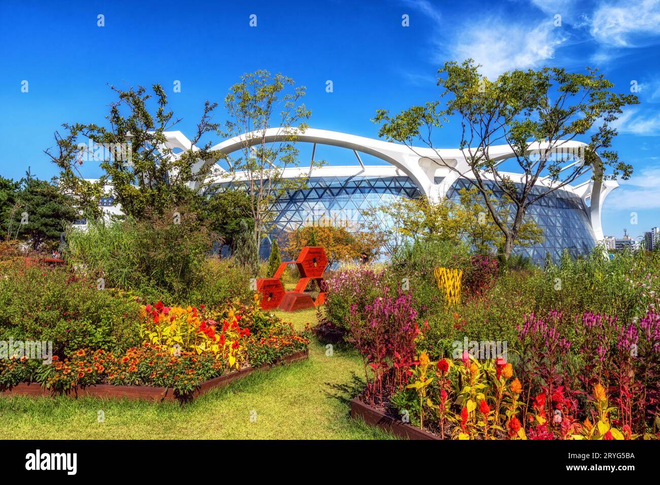 Seoul botanic park with conservatory Stock Photo - Alamy