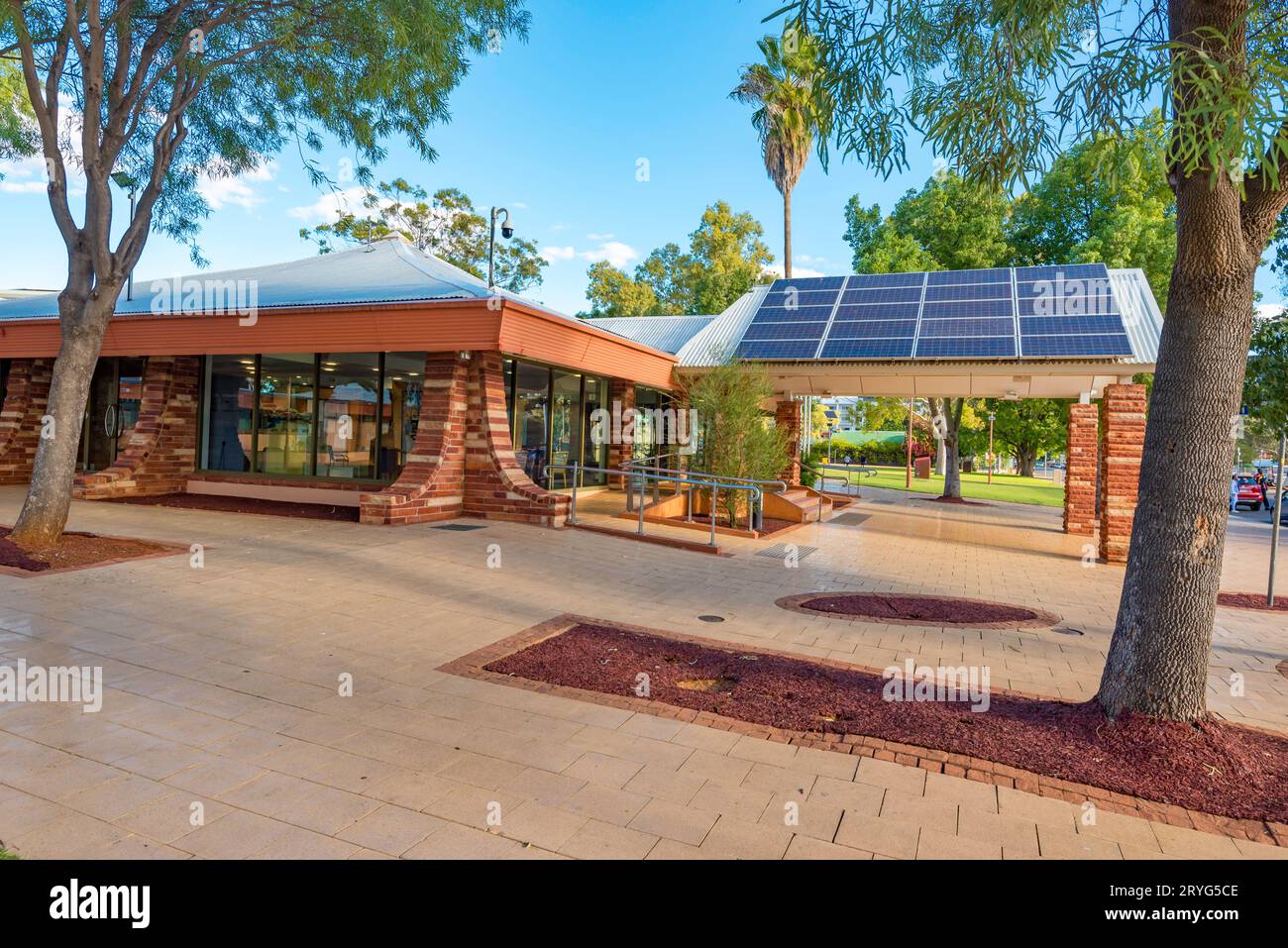 The Alice Springs Town Council Civic Centre with its modernist rough ...