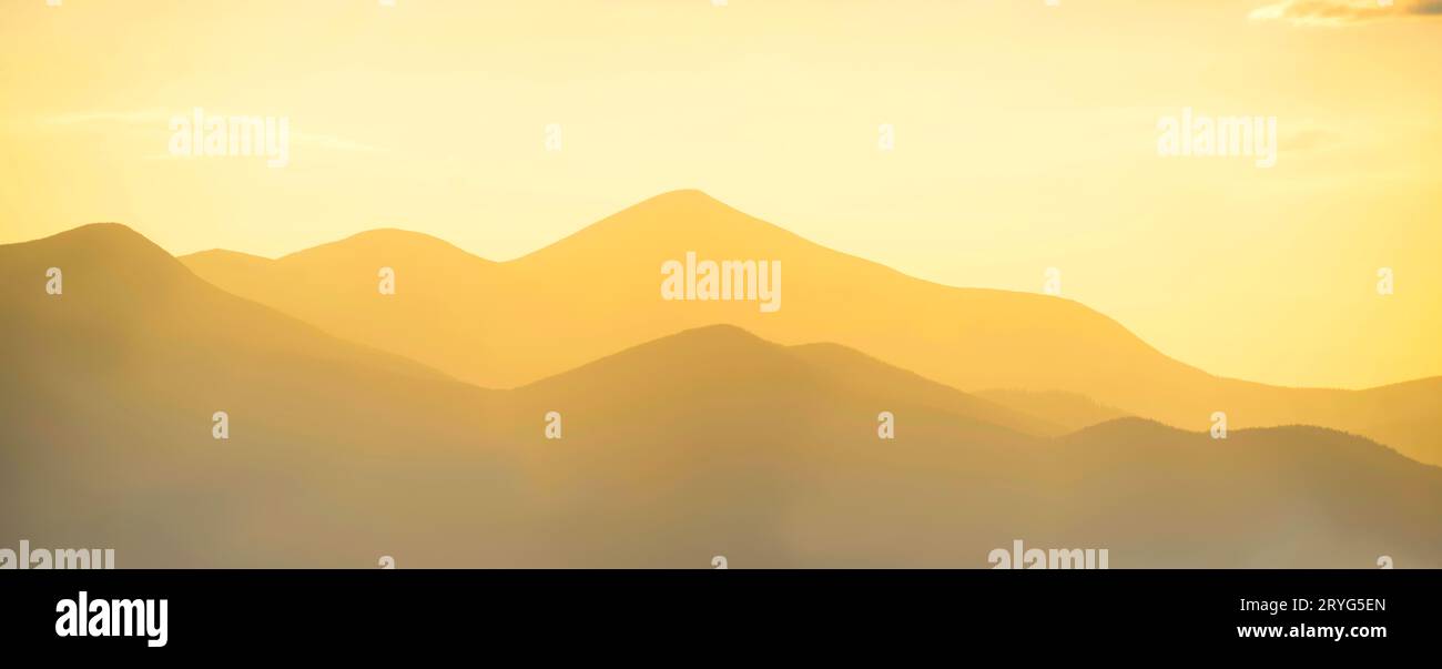 Panoramic beauty of sunset hi-res stock photography and images - Alamy