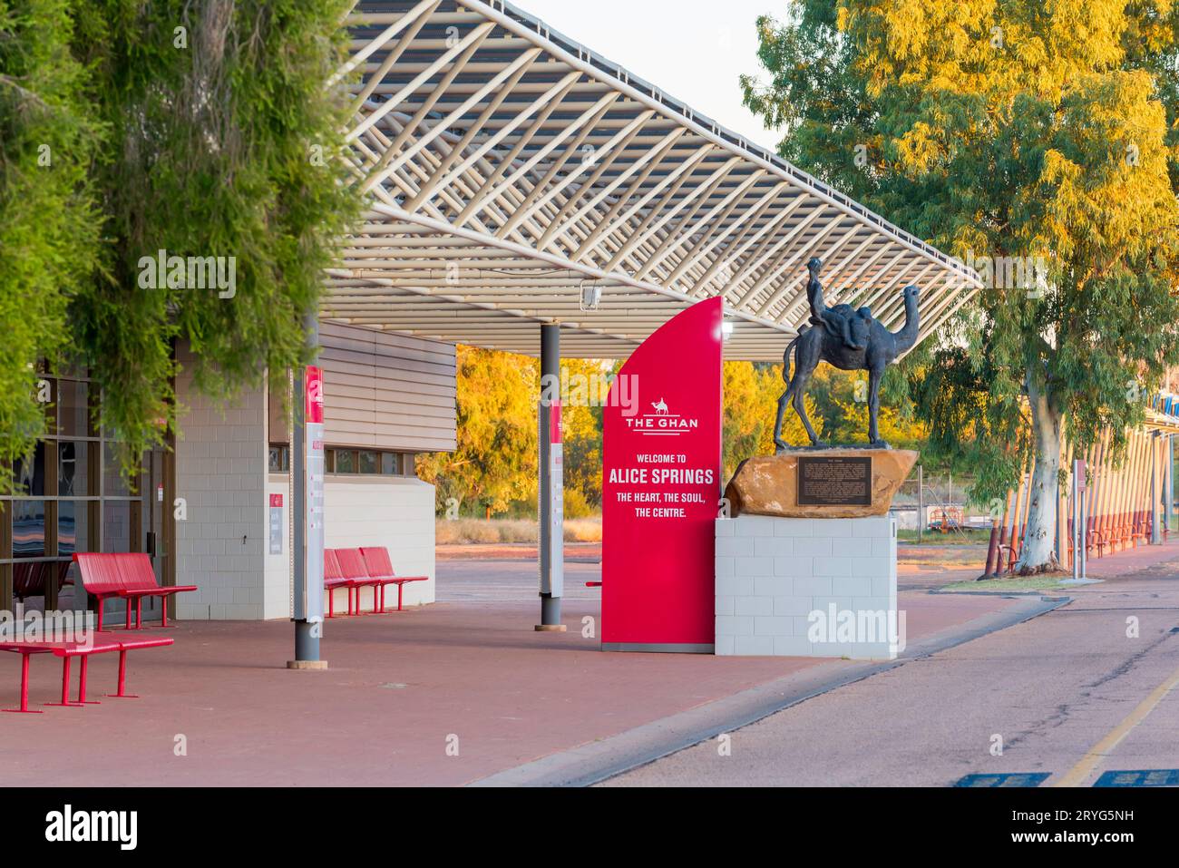 Alice Springs (Mparntwe) Railway Station is part of the line crossing ...