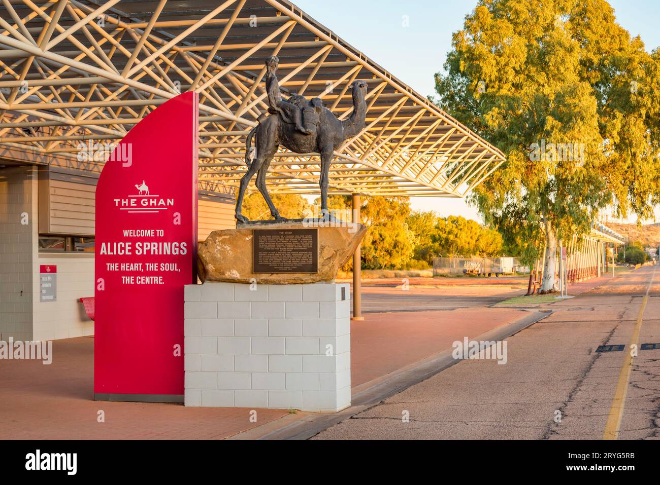 Alice Springs (Mparntwe) Railway Station is part of the line crossing ...
