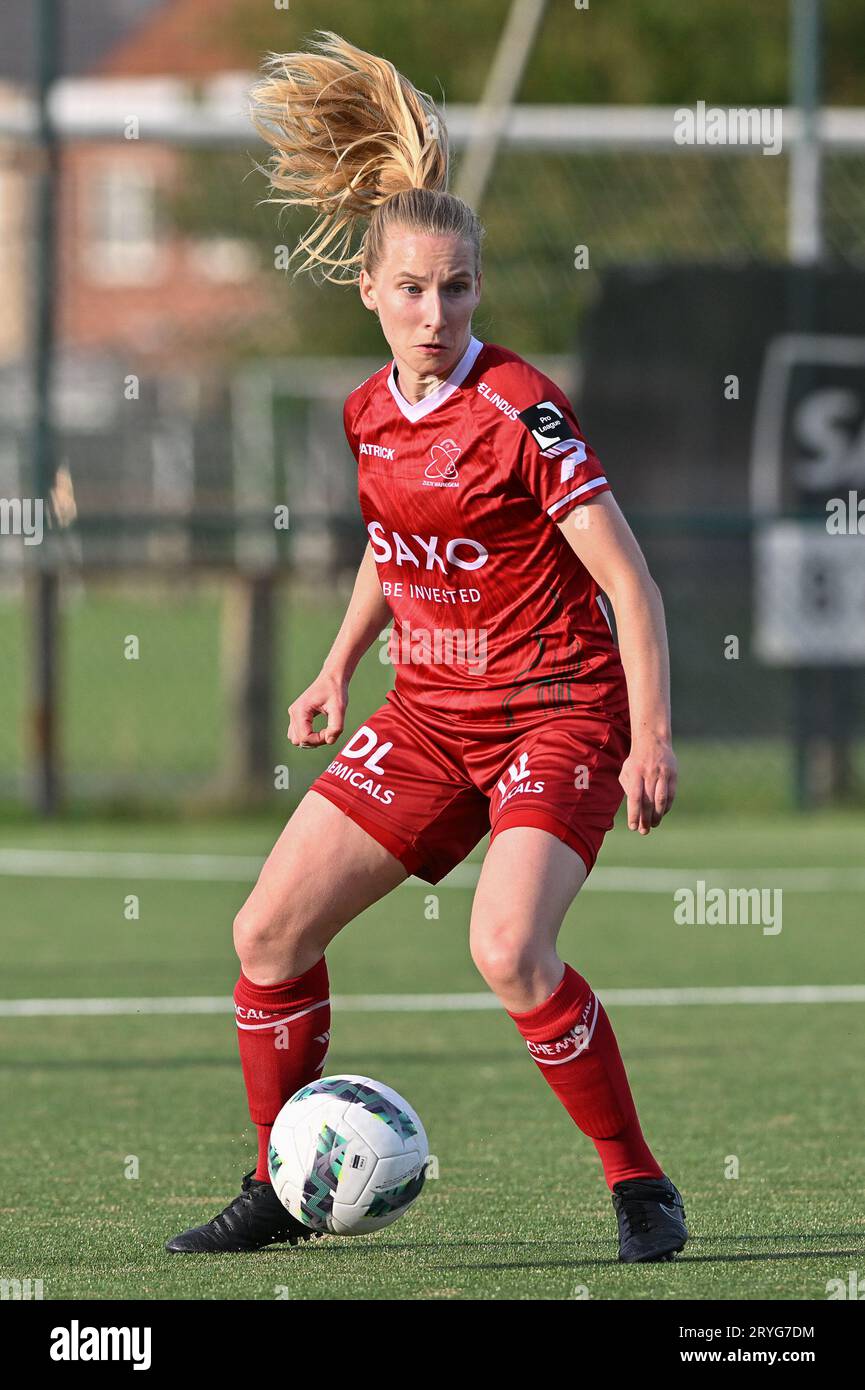 Zulte, Belgium. 30th Sep, 2023. Laura Vervacke (20) of Zulte-Waregem ...