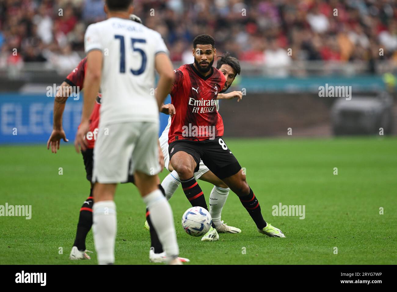 Ruben Loftus-Cheek (Milan)Luis Alberto Romero Alconchel (Lazio) during ...