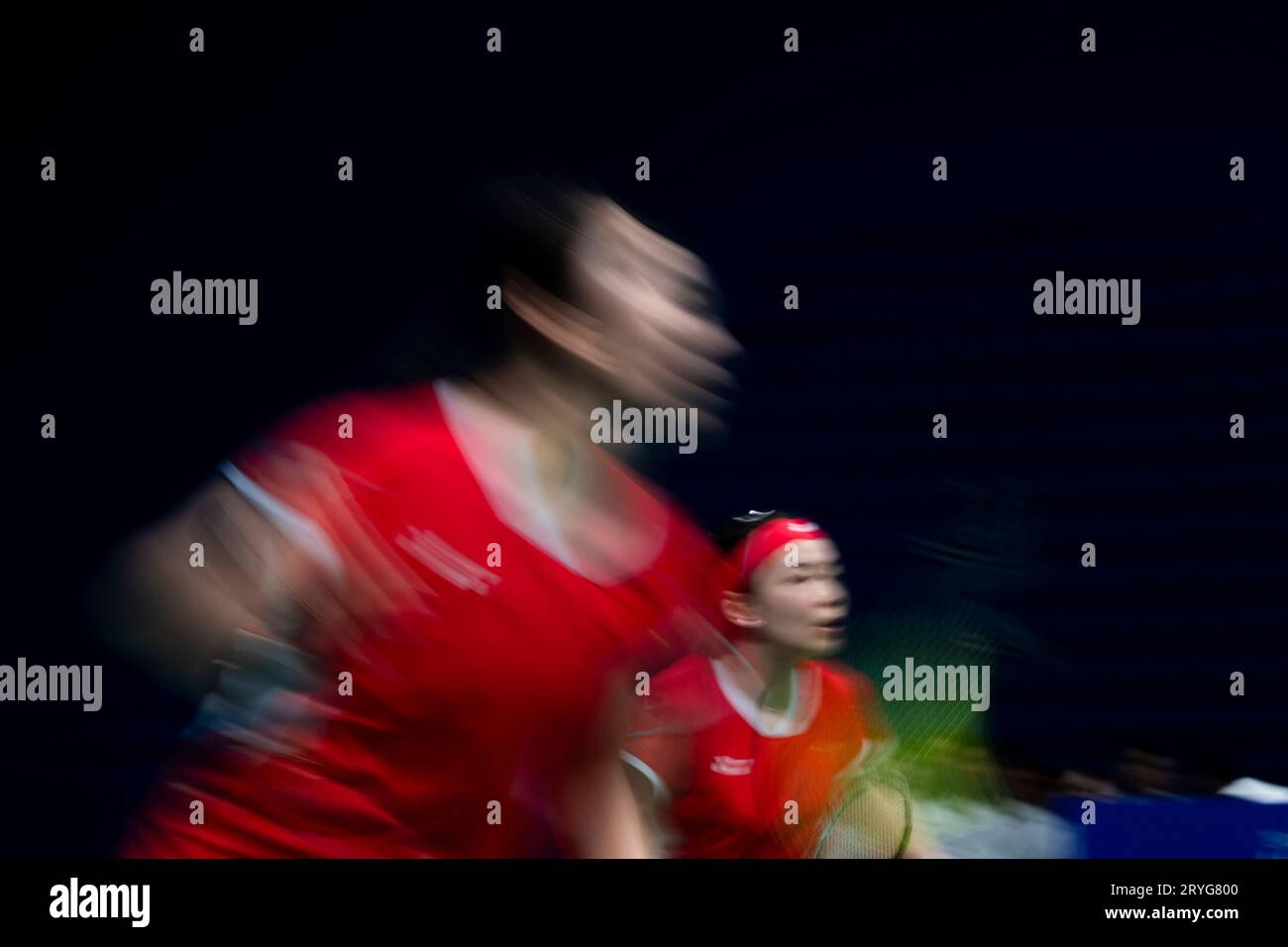 China's Jia Yifan and Chen Qingchen react during the women's team gold ...