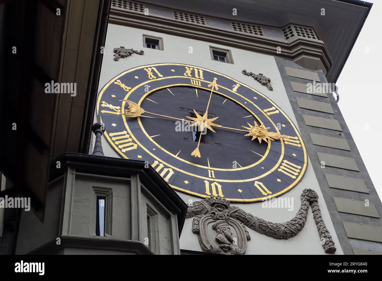 Close up of Zytglogge (Clock Tower), Bern, Switzerland Stock Photo - Alamy