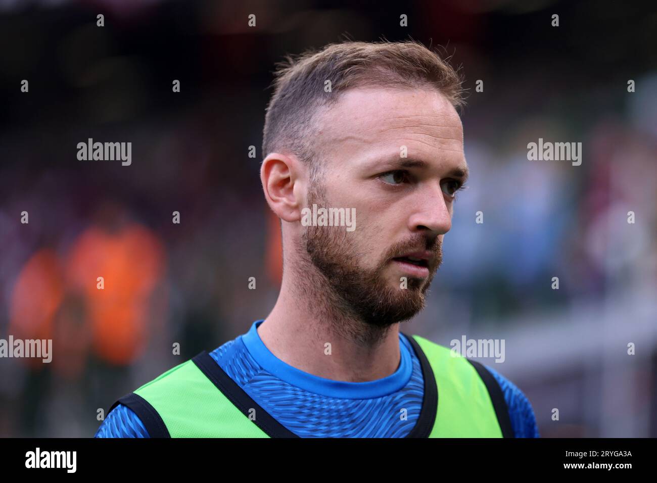 Milano, Italy. 30th Sep, 2023. Manuel Lazzari of Ss Lazio looks on ...