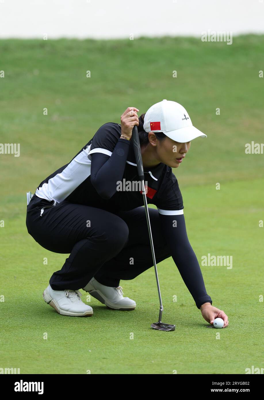 Hangzhou, China's Zhejiang Province. 1st Oct, 2023. Lin Xiyu of China ...