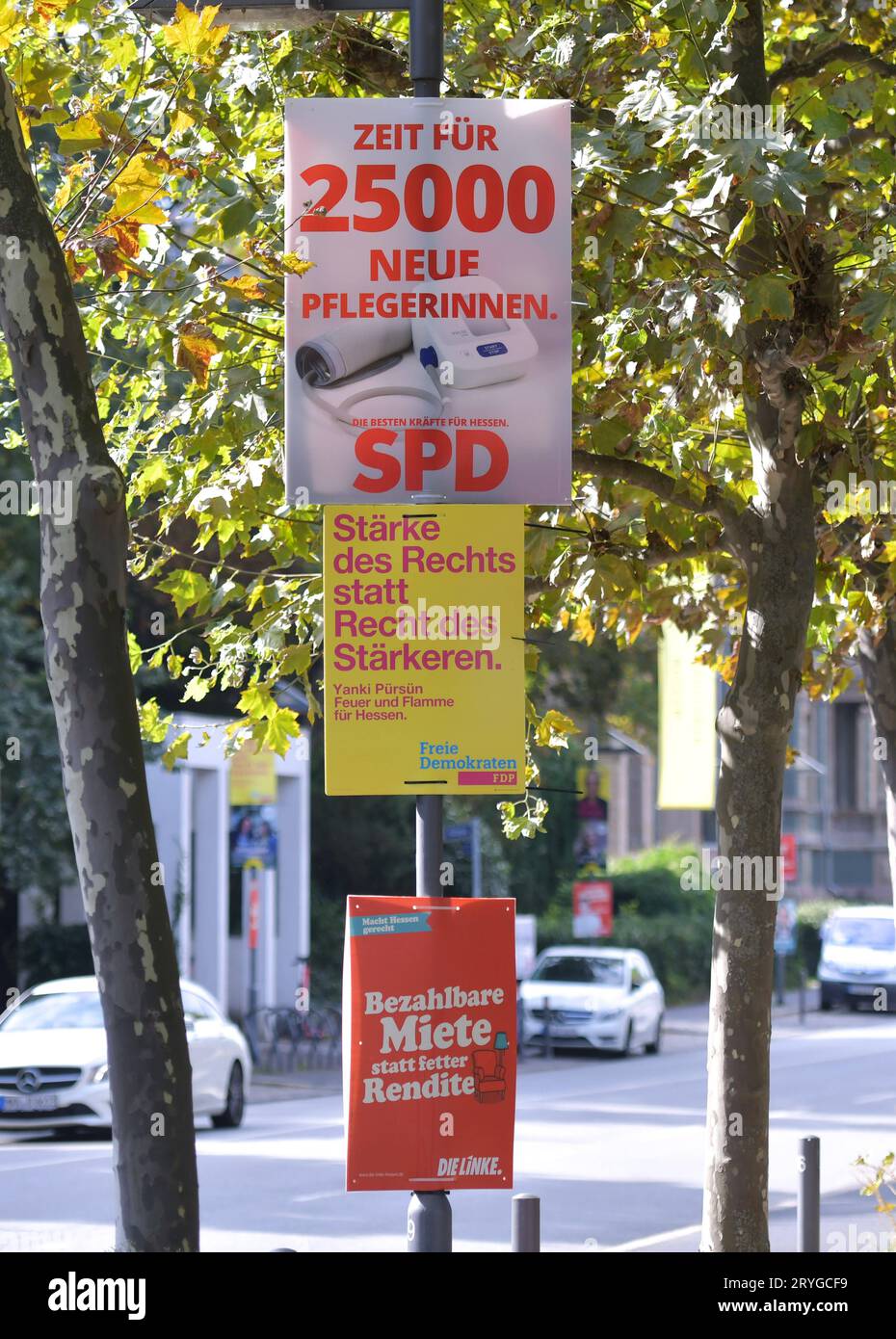 29.09.2023, xblx, Politik, Wahlplakat Landtagswahl 08.10.2023 ...