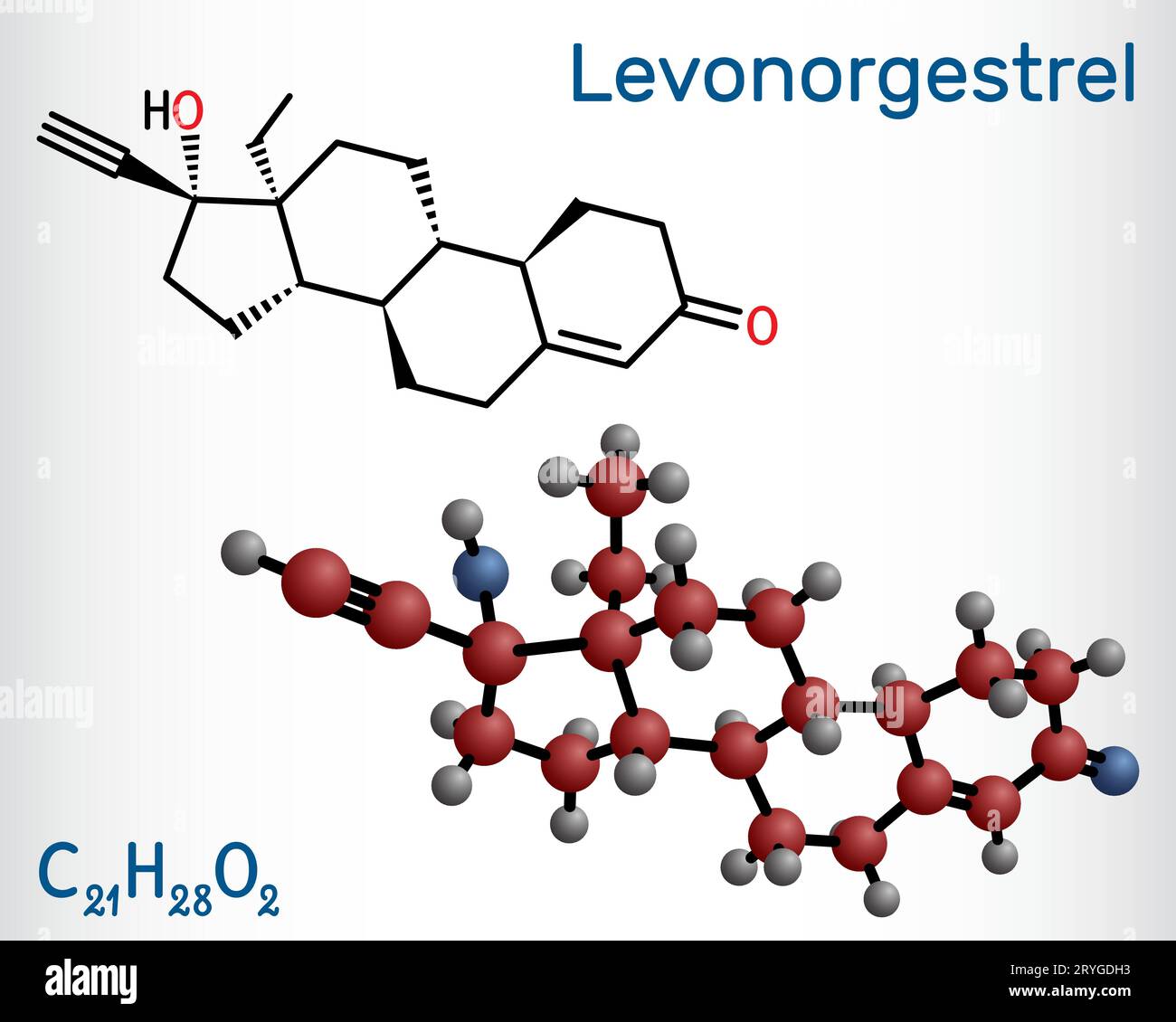 Progesterone molecular model hi-res stock photography and images - Alamy