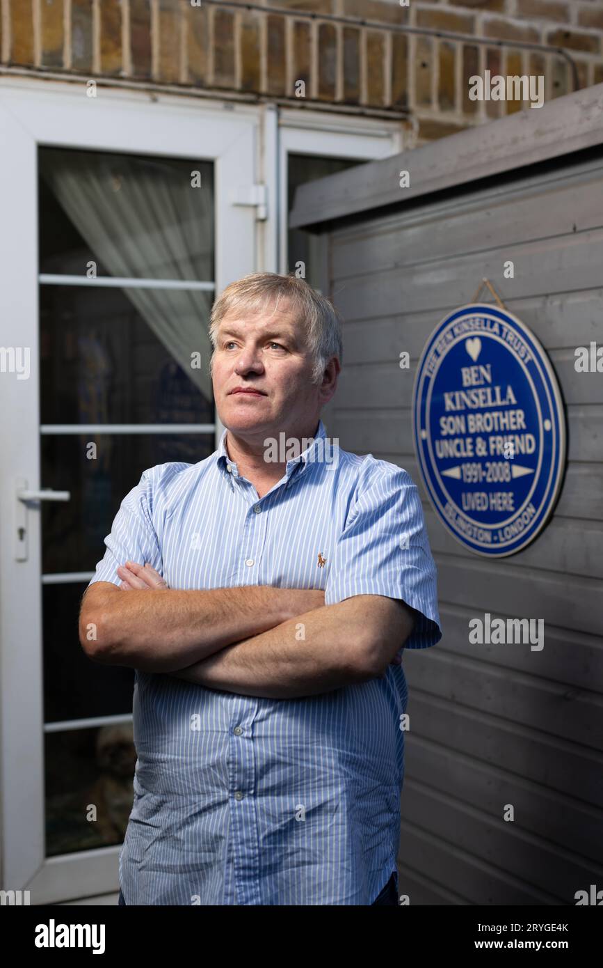 PHOTO:JEFF GILBERT 29th September 2023. George Kinsella father of knife ...