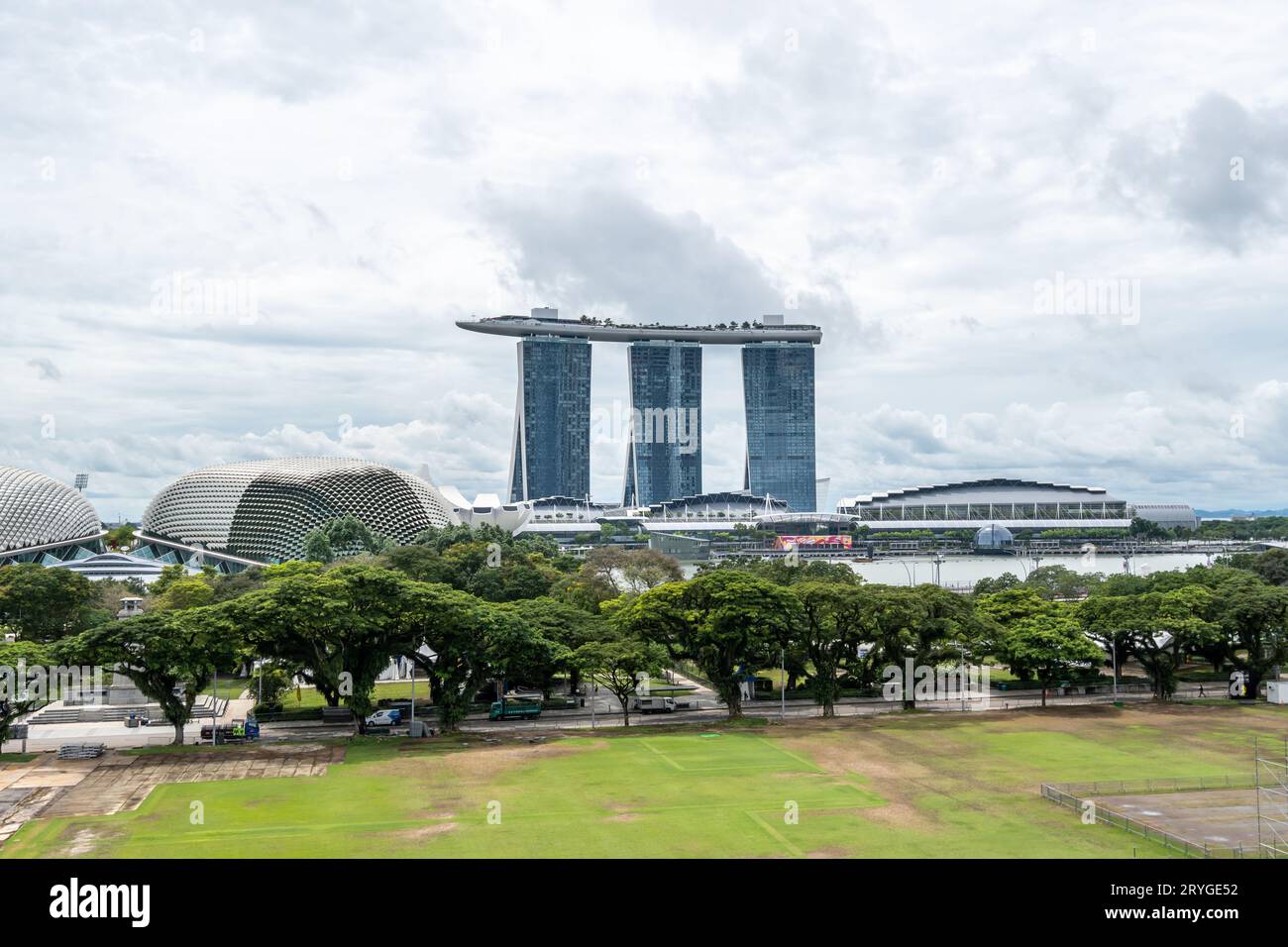 Marina bay sands view from national gallery Stock Photo - Alamy