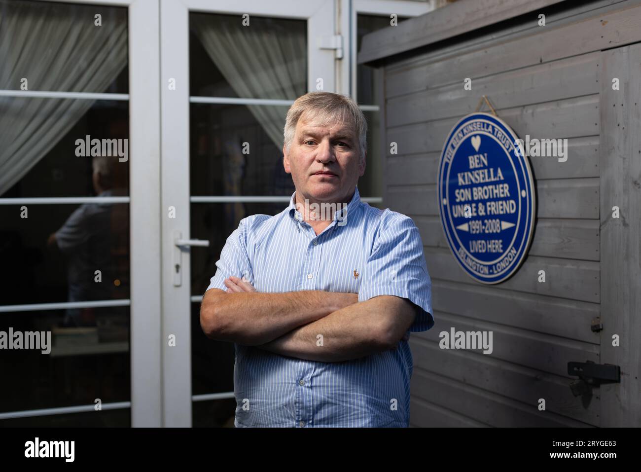 PHOTO:JEFF GILBERT 29th September 2023. George Kinsella father of knife ...