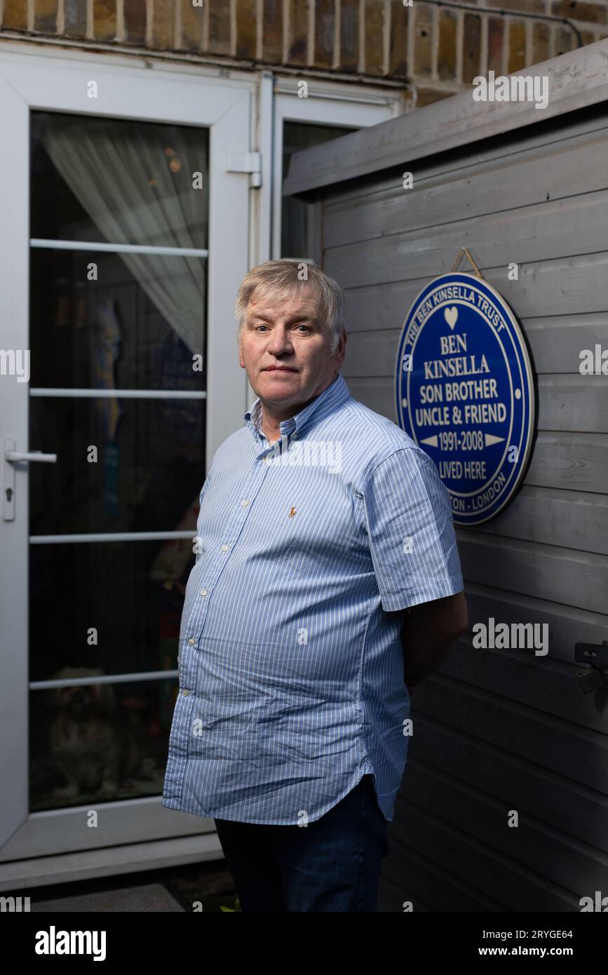 PHOTO:JEFF GILBERT 29th September 2023. George Kinsella father of knife ...