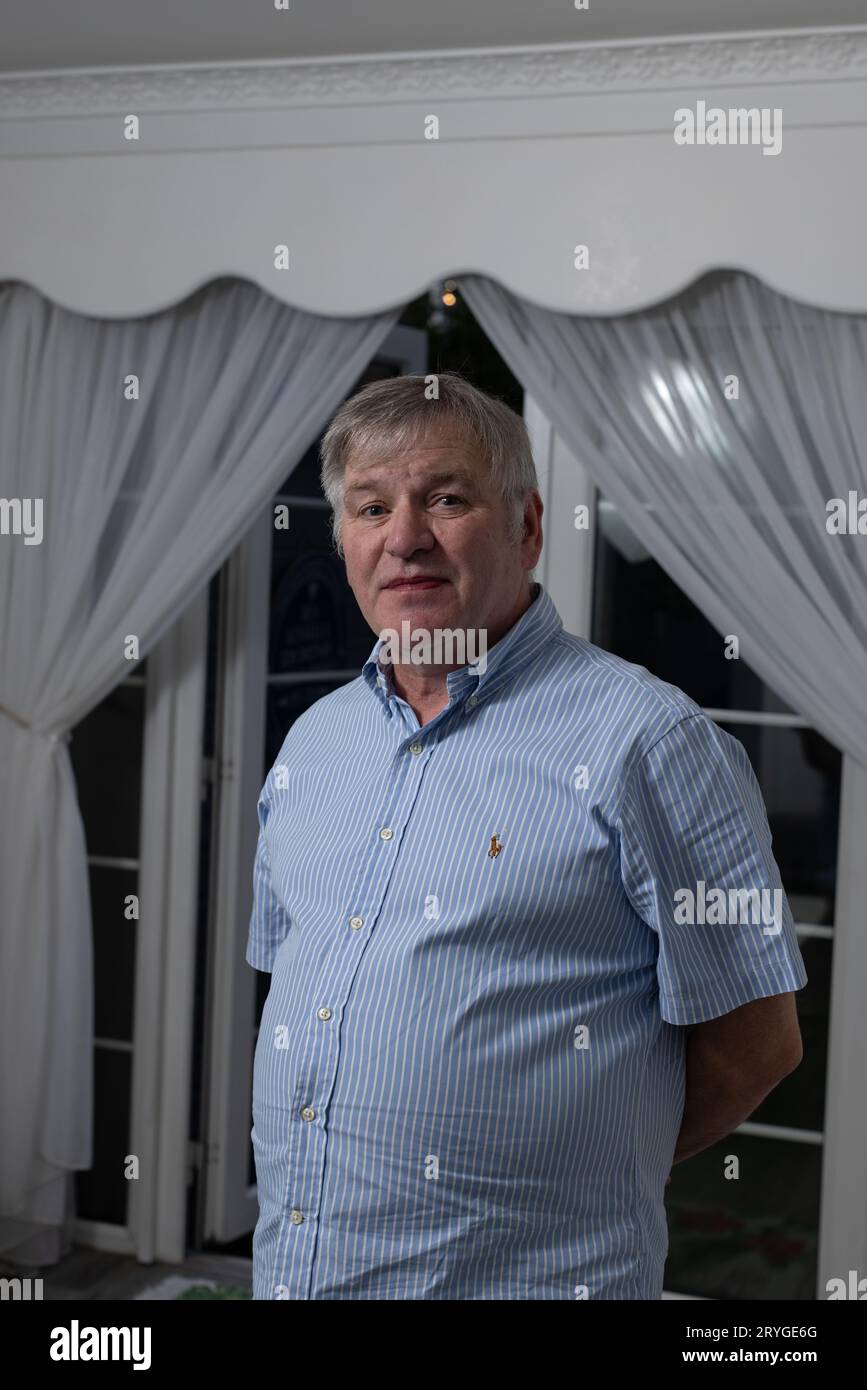 PHOTO:JEFF GILBERT 29th September 2023. George Kinsella father of knife ...