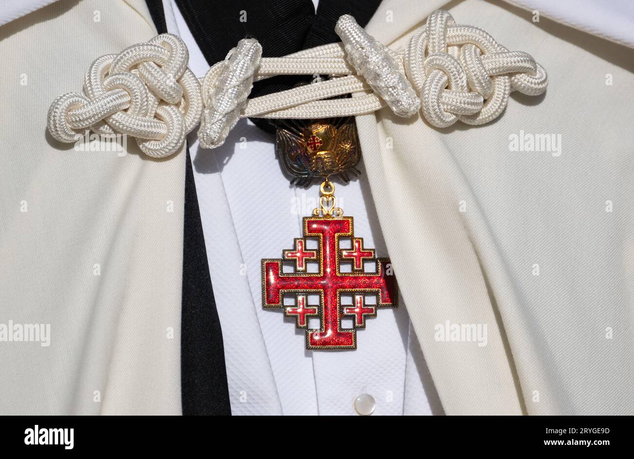 Dresden, Germany. 30th Sep, 2023. A member of the Order of Knights of ...