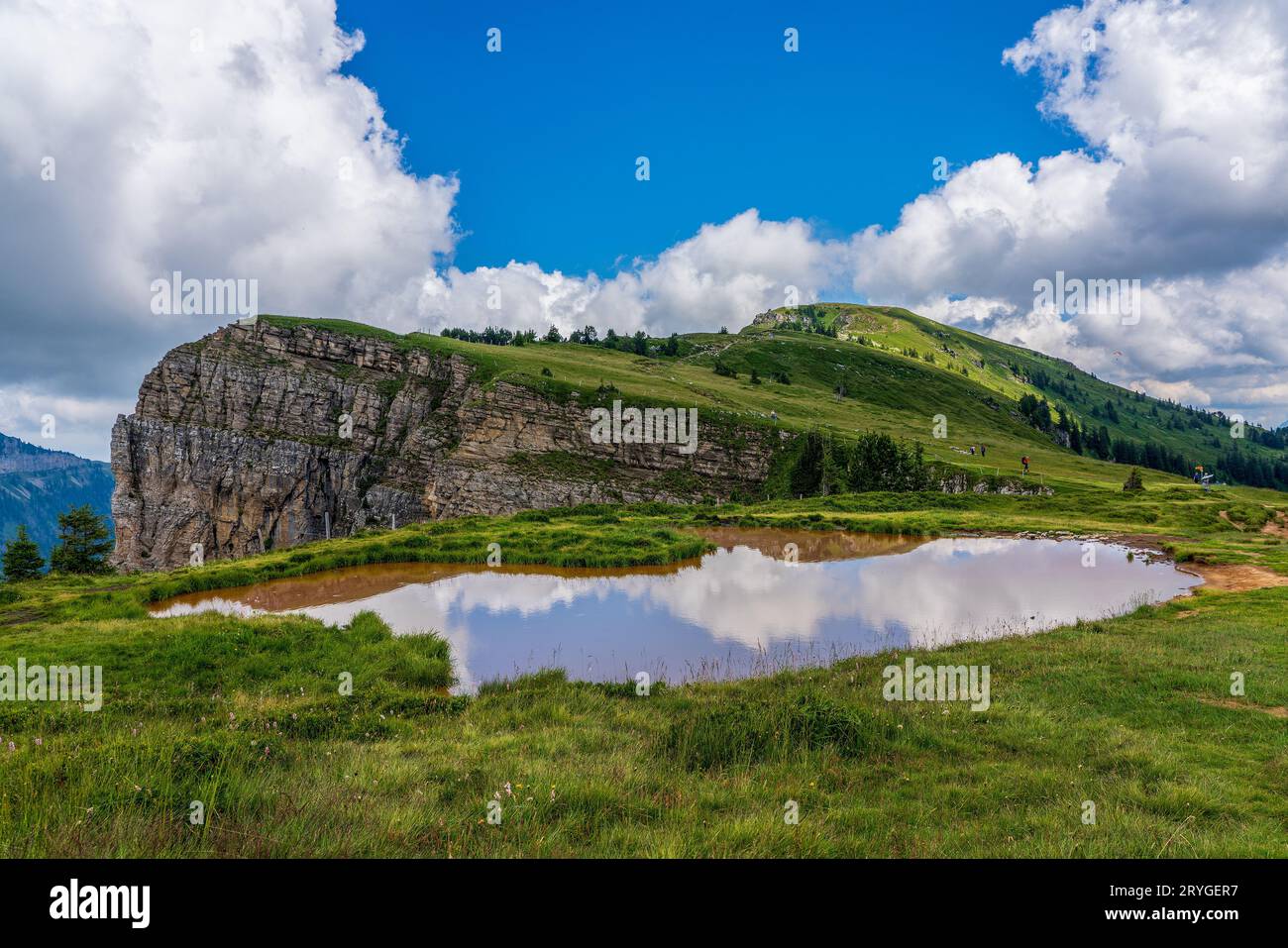 Swiss mountain reflection hi-res stock photography and images - Alamy