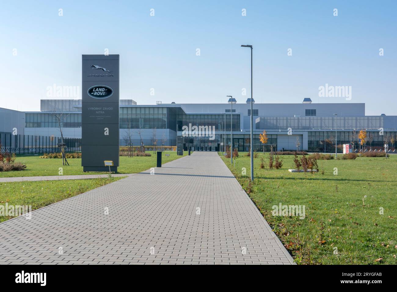 Nitra, Slovakia - November , 13, 2022 : Jaguar Land Rover manufacturing ...