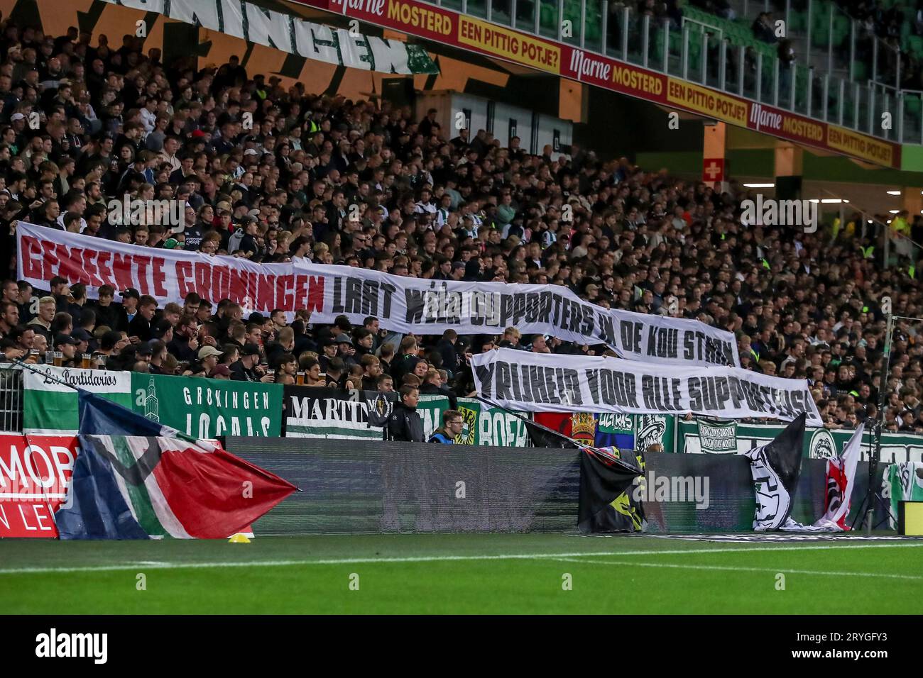 Fc groningen fans banner hi-res stock photography and images - Alamy