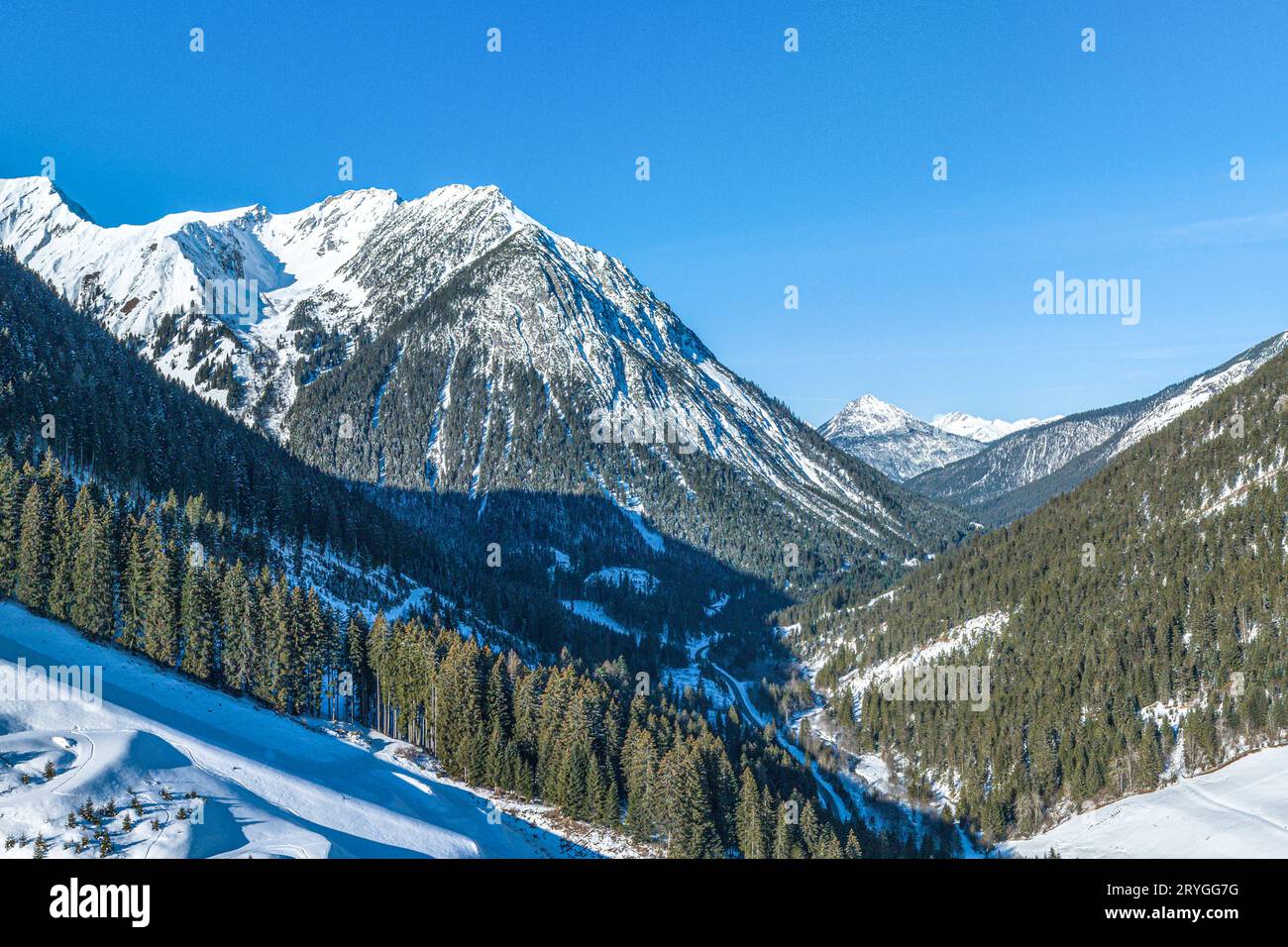 Namlos, a small village in a remote side valley of the lech valley in ...