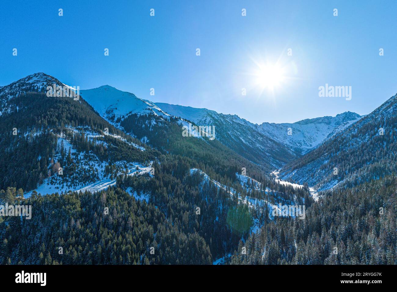 Namlos, a small village in a remote side valley of the lech valley in ...