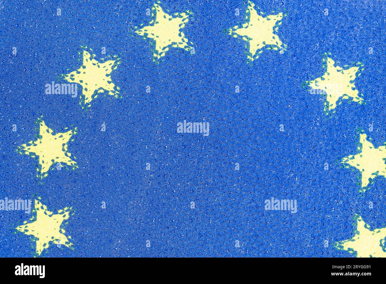 European Union flag abstract background texture. Textured glass ...