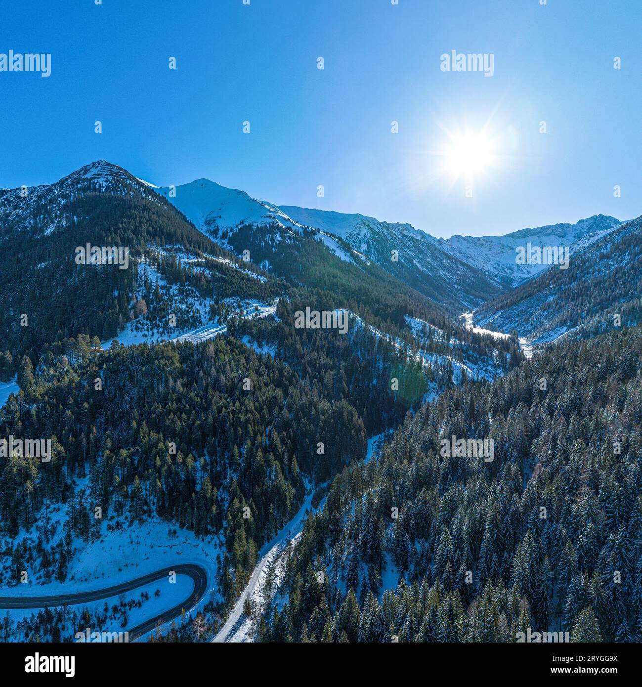 Namlos, a small village in a remote side valley of the lech valley in ...