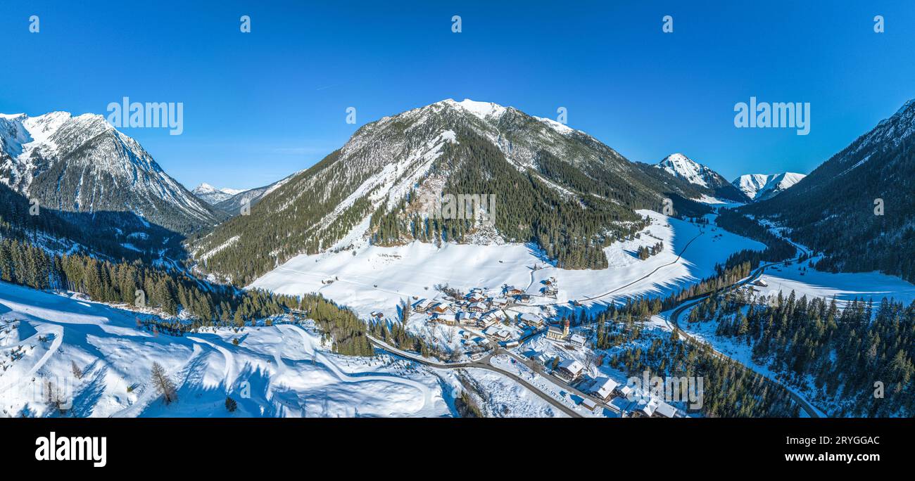 Namlos, a small village in a remote side valley of the lech valley in ...
