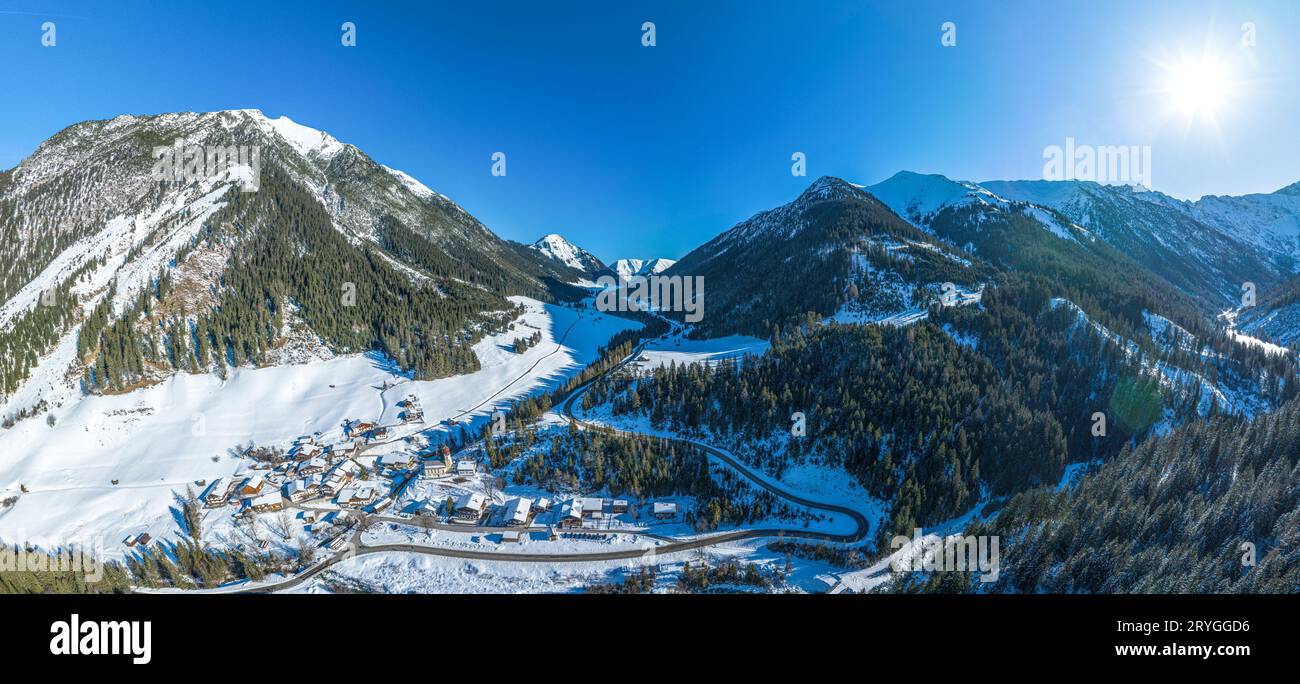 Namlos, a small village in a remote side valley of the lech valley in ...
