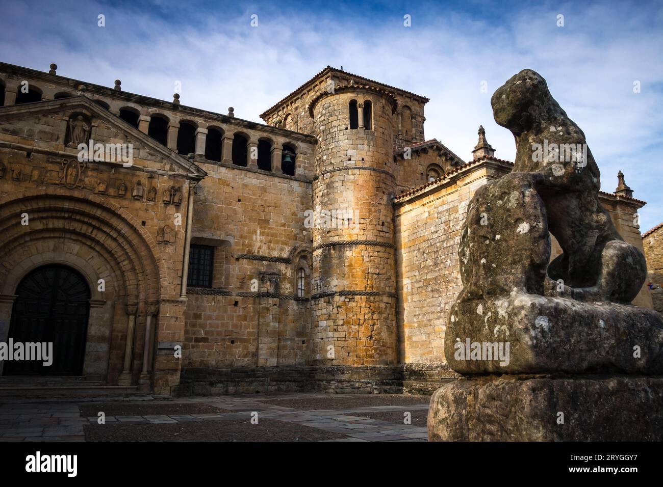 Santillana del mar medieval castle, Cantabria, Spain Stock Photo - Alamy