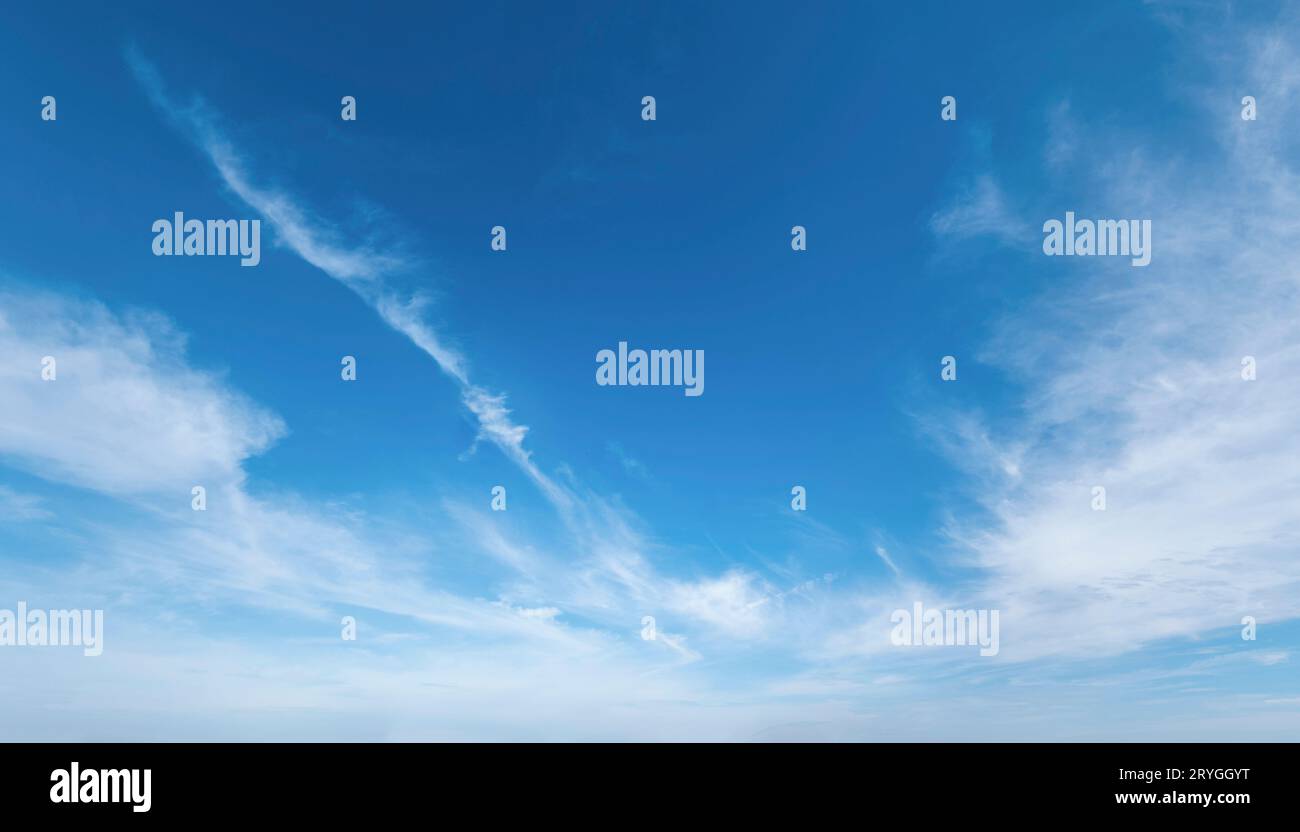 Cloudy sky with different cloud shapes Stock Photo - Alamy