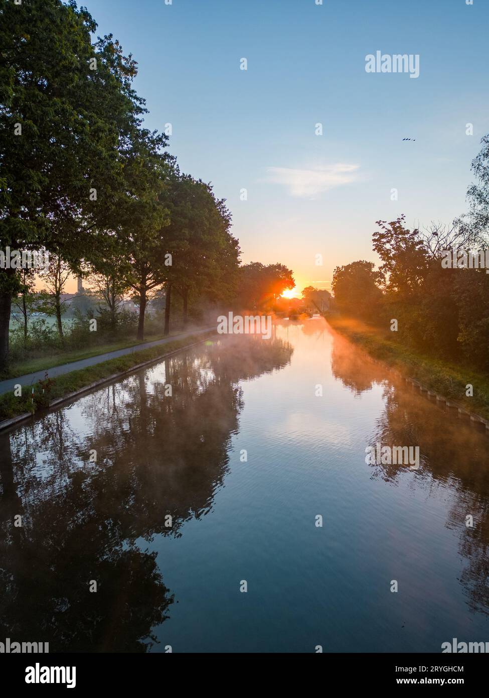 Drone river canal hi-res stock photography and images - Alamy