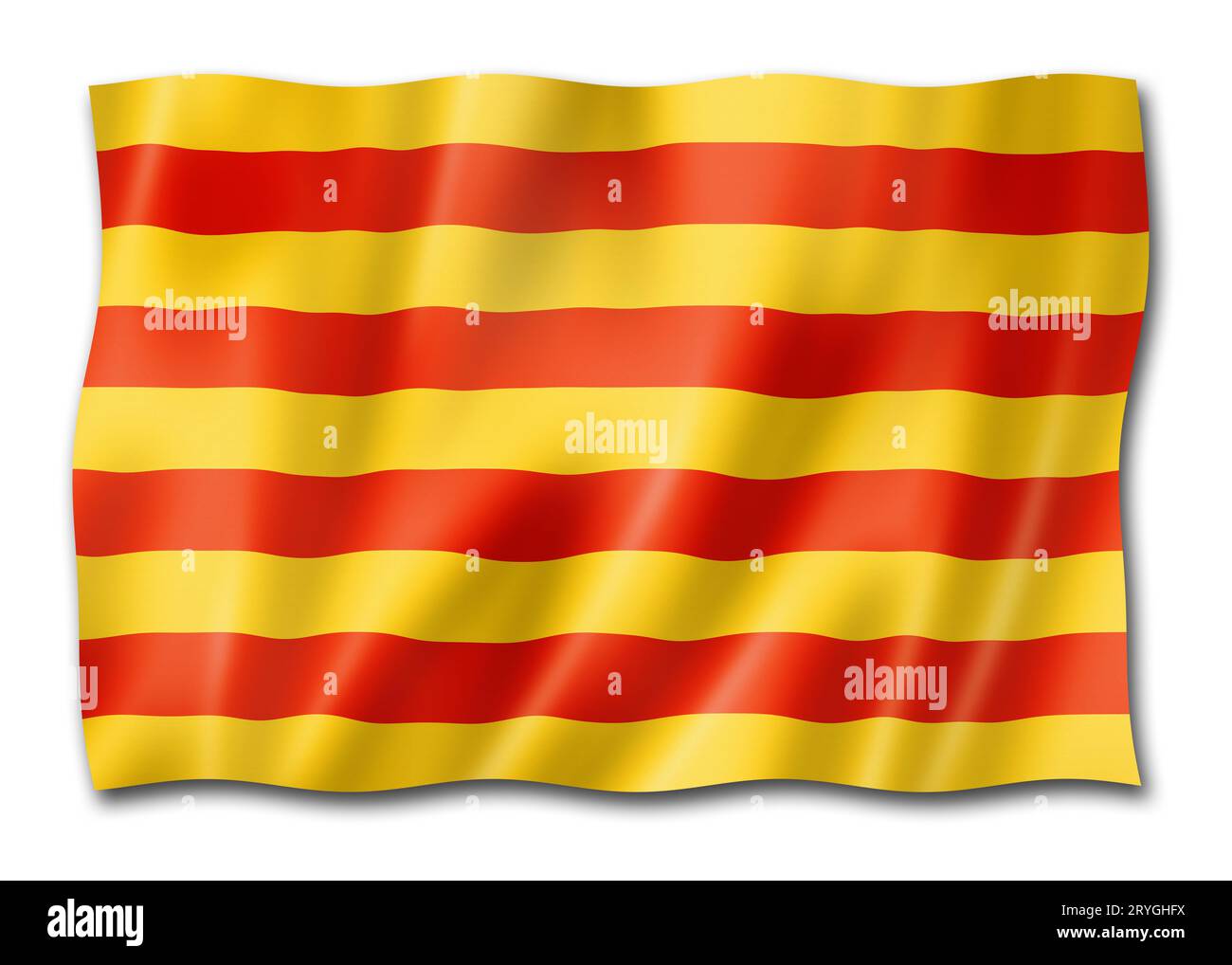 Catalonia flag on white hi-res stock photography and images - Alamy