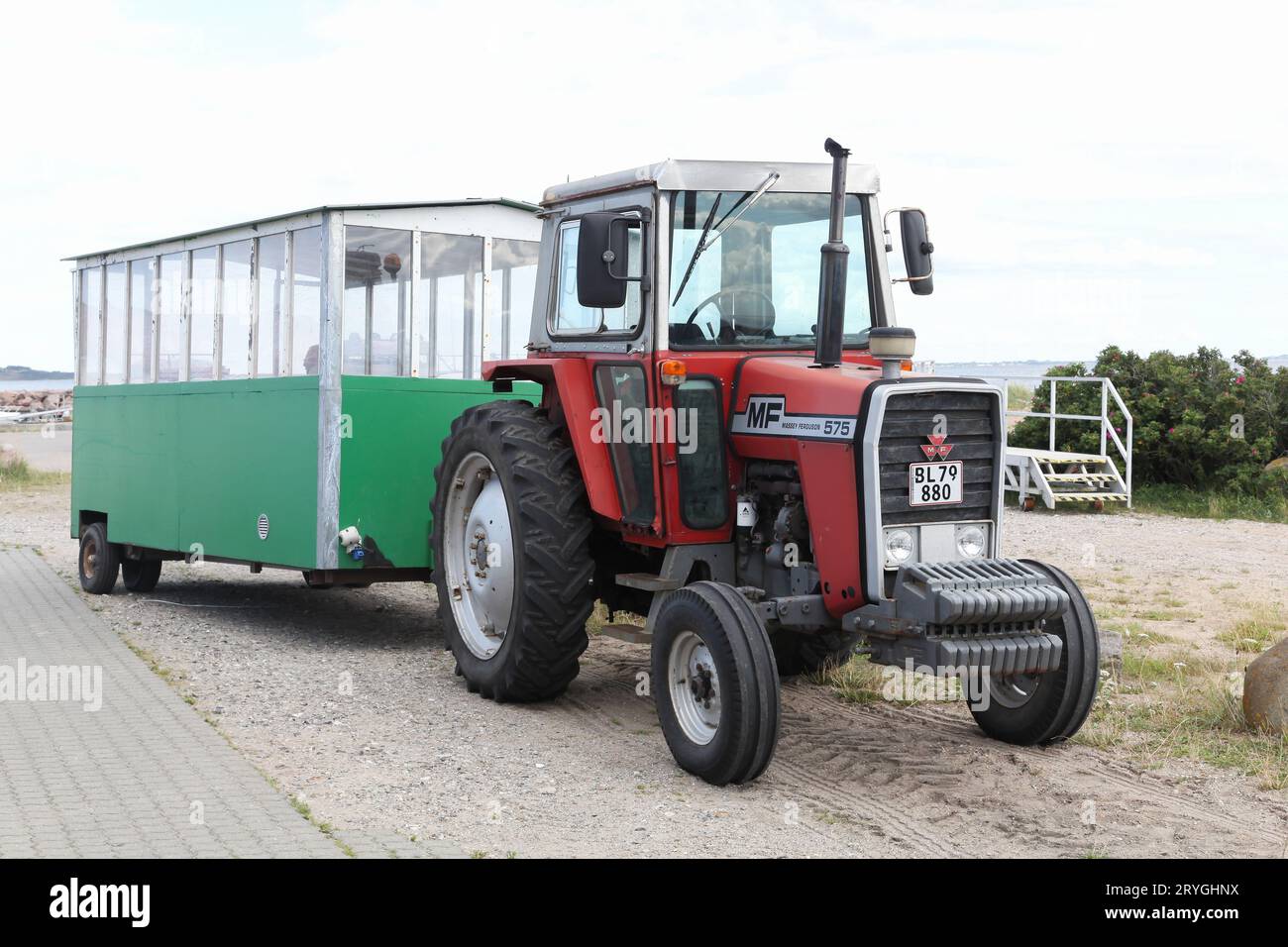 Transportation in Tuno island called Traxa in Danish language Stock ...