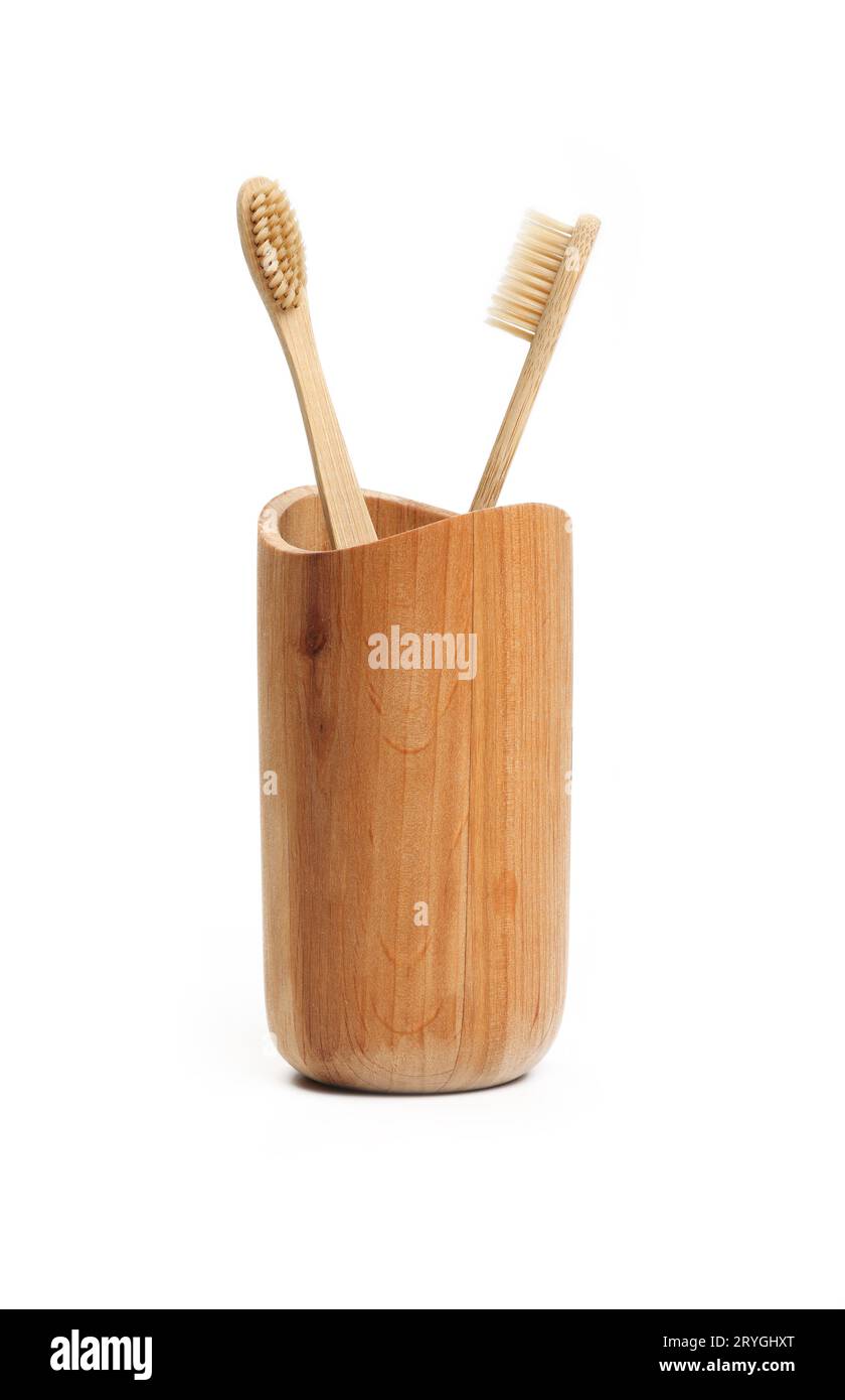 Eco friendly bamboo toothbrushes Cut Out Stock Images & Pictures - Alamy