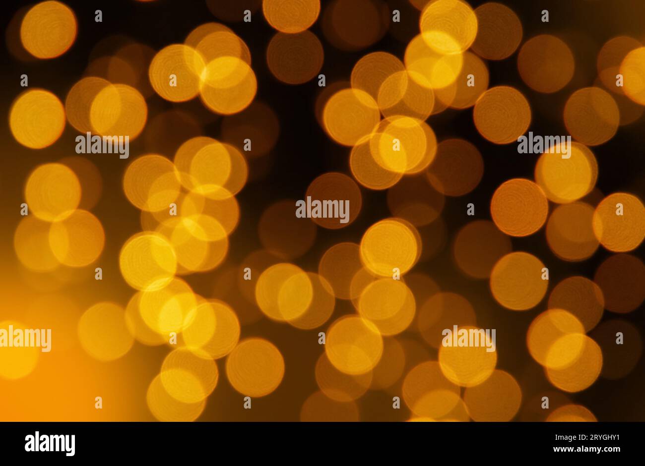Blur golden circle lights hi-res stock photography and images - Alamy