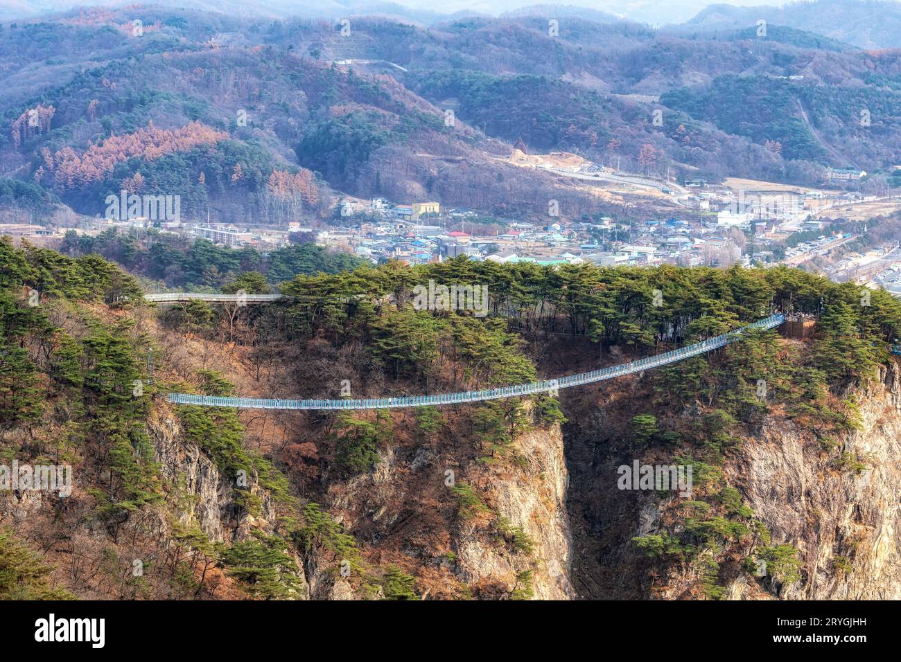 Sogeumsan Suspension Bridge Stock Photo - Alamy