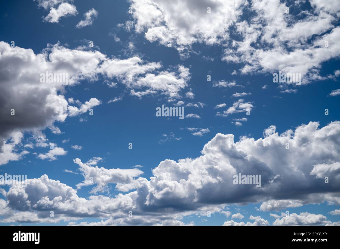 Beautiful sky with clouds shot from low angle Stock Photo - Alamy