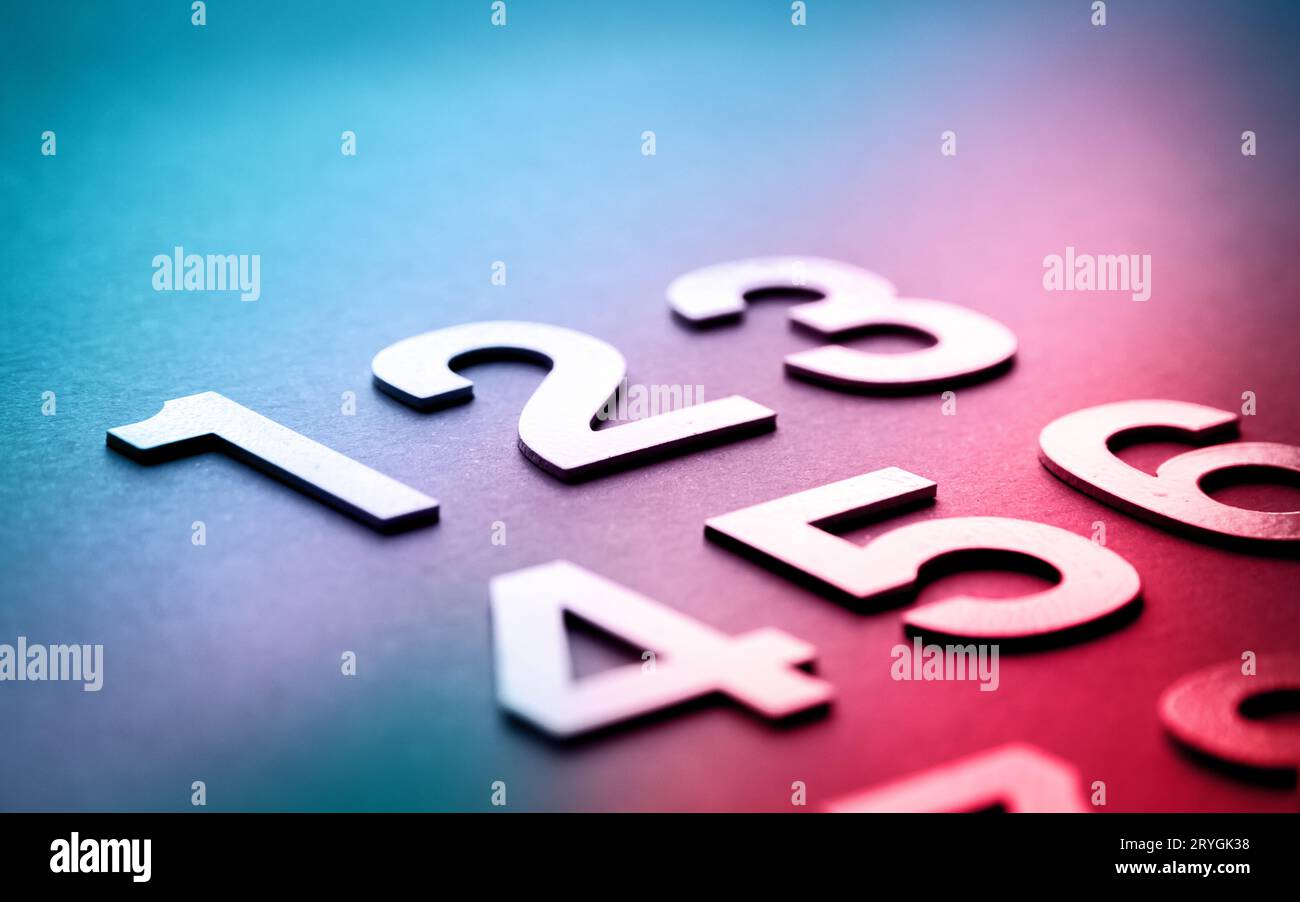 Mathematics background made with solid numbers Stock Photo - Alamy