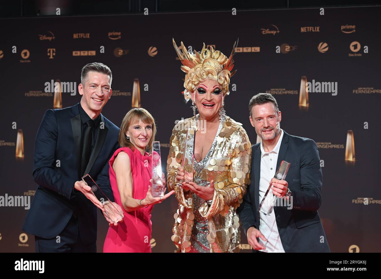 Cologne, Germany. 28th Sep, 2023. Award winner presenter Steffen ...