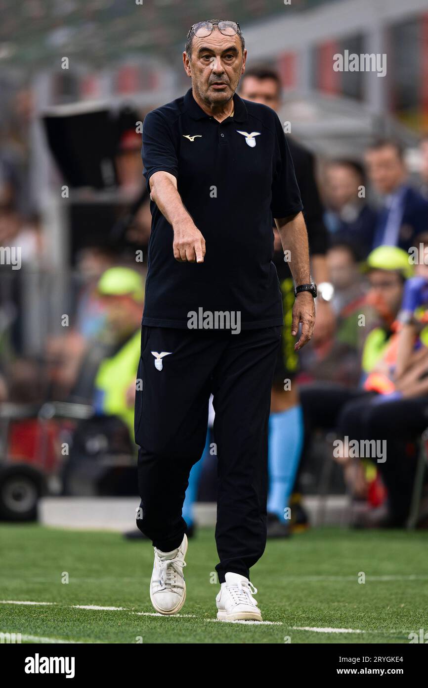 Maurizio sarri head coach of ss lazio hi-res stock photography and ...