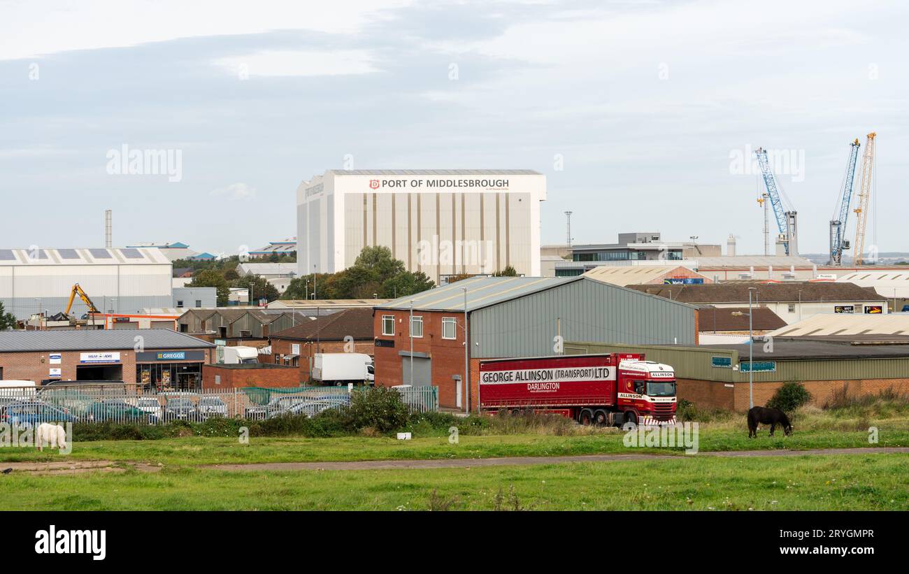 The Port of Middlesbrough building viewed from the Old Town in ...