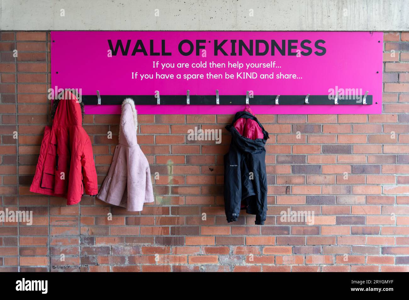 Middlesbrough, UK. September 27th 2023. A Wall of Kindness, where ...