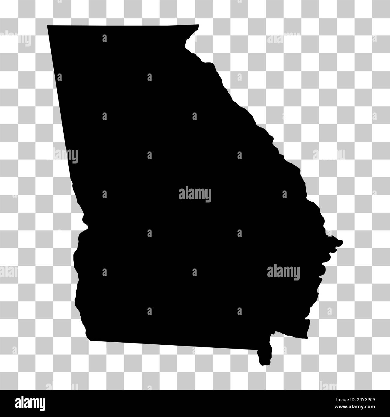 Georgia map shape, united states of america. Flat concept icon symbol ...